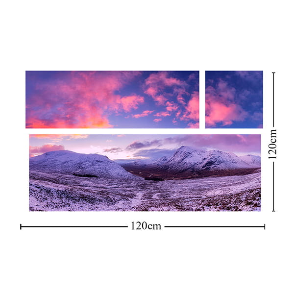 تابلو منظره 3 تکه کد TA2603 | چاپ از ما